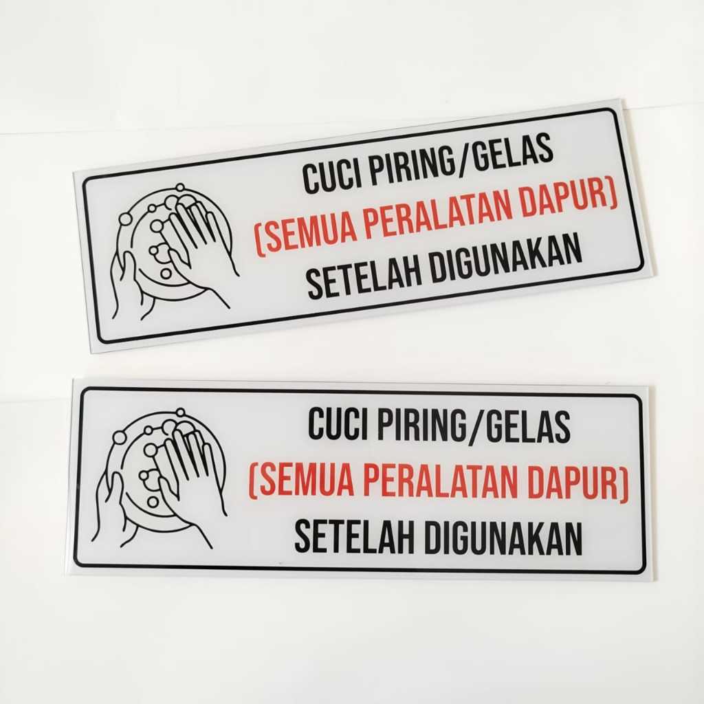 Jual PAPAN AKRILIK, PAPAN SIGN HARAP DICUCI KEMBALI SETELAH DIGUNAKAN ...
