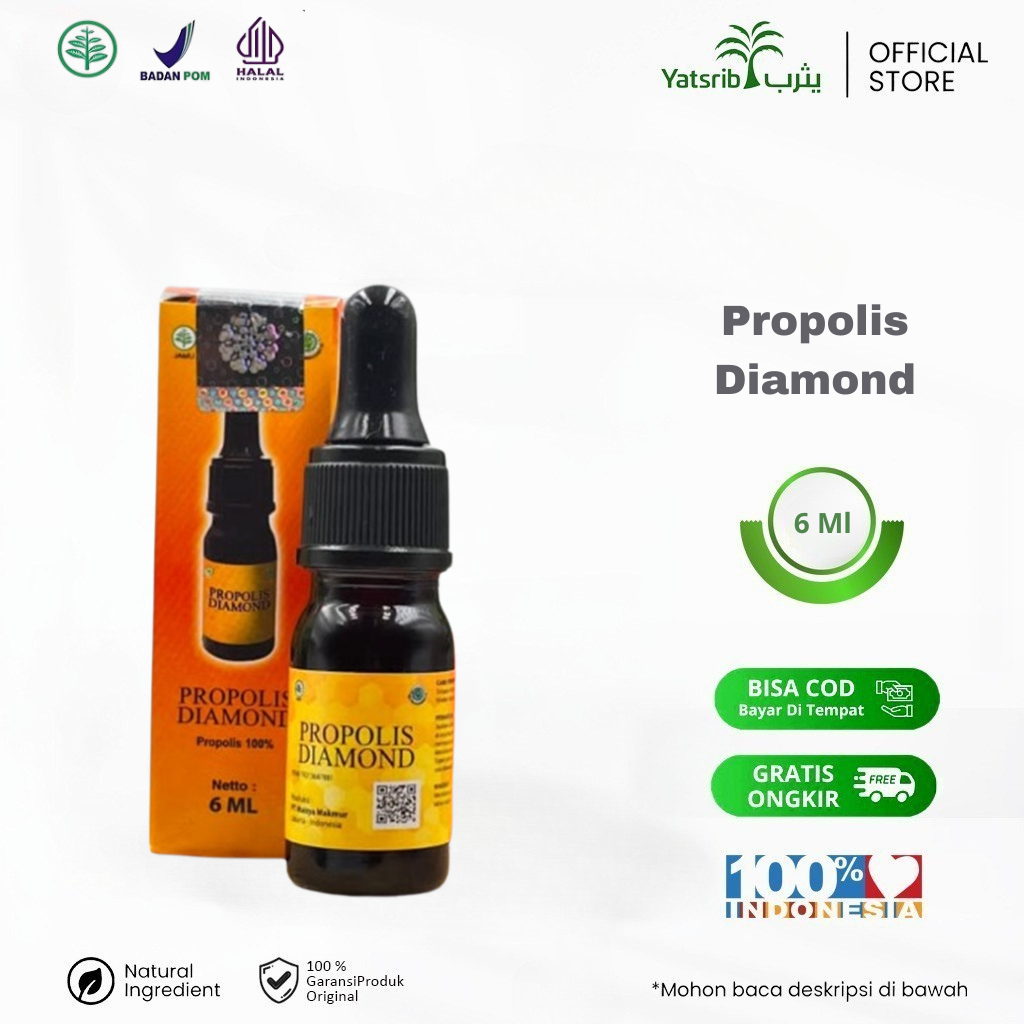 Jual Propolis Diamond - 100 % Propolis Dari New Zealand Membantu Menjaga Imunitas Tubuh - 6 Ml ...