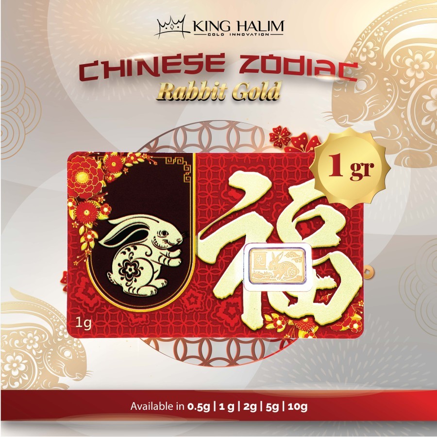 Jual Logam Mulia Emas King Halim - Zodiac Kelinci 0,5 gr & 1 gr ...