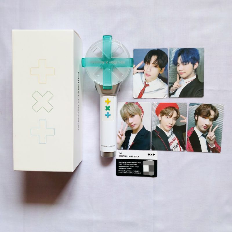 Jual TXT LIGHSTICK MOABONG VERS1 OFICIAL FULLSET UNSEALED | Shopee ...