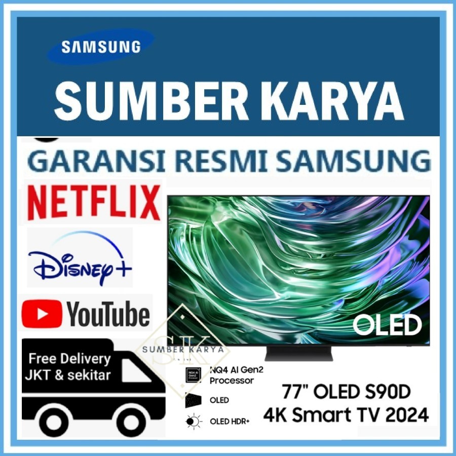 Jual 77S90D SAMSUNG OLED LED Smart TV 77 inch 4K QA77S90DAK Dolby Atmos S90 | Shopee Indonesia