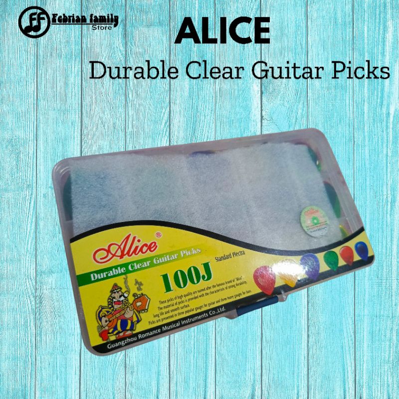 Jual pic/pick Gitar tebal Alice J 100 isi 100 pcs | Shopee Indonesia