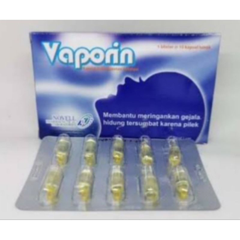 Jual Vaporin Dekongestan 1 kapsul lunak - Membantu Meredakan Hidung ...