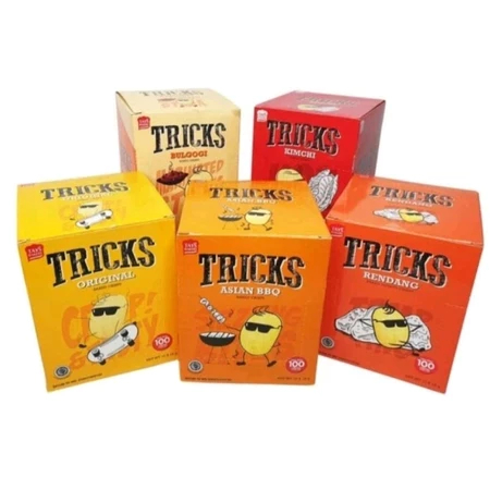 Jual TRICKS VARIAN RASA ASIAN BBQ / ORIGINAL /KIMCHI | Shopee Indonesia