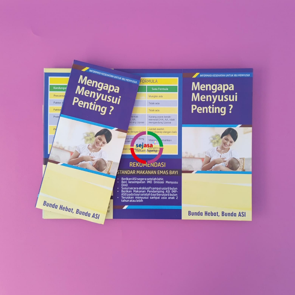 Jual Leaflet Mengapa Menyusui Penting | Leaflet Pentingnya Menyusui ...