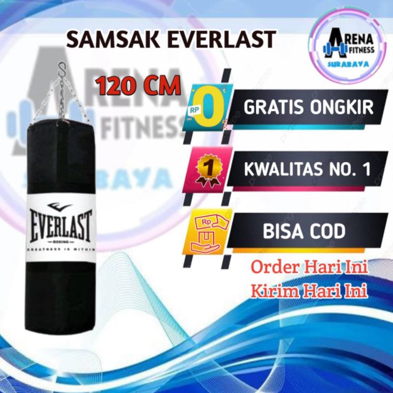 Jual Samsak Everlast 120 Cm kosongan Sansak Everlast Samsak beladiri ...