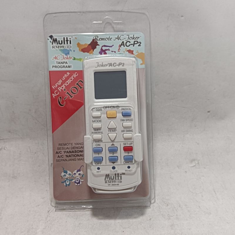 Jual remote ac national panasonic e-ion joker ac-p2 | Shopee Indonesia