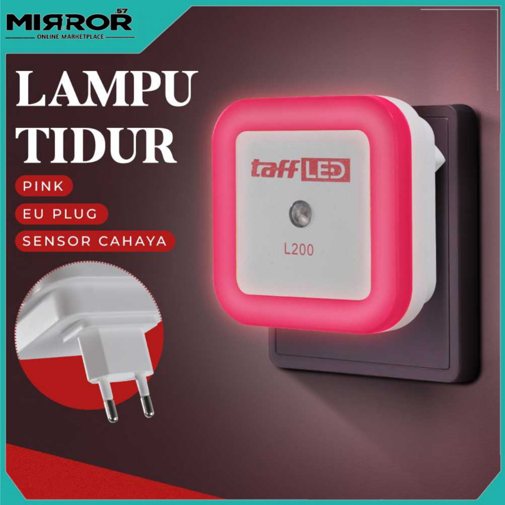 Jual Lampu Tidur LED Ototmatis Menyala ketika Gelap EU Plug 250V 0.5W ...