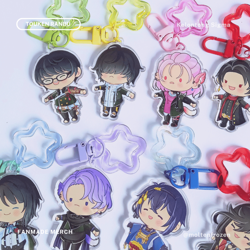 Jual Keychain Cimol Mascot Touken Ranbu Touken Danshi Fanmade by ...