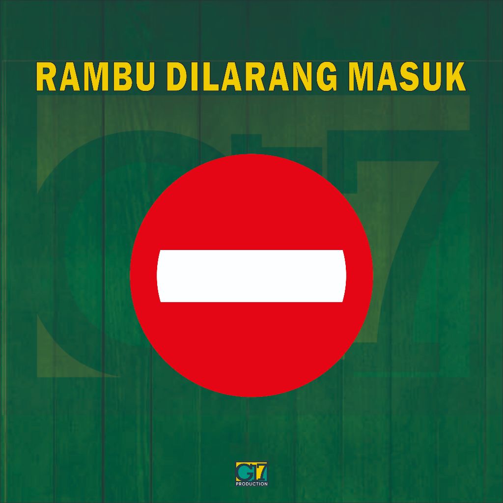 Jual RAMBU DILARANG MASUK / SIGN RAMBU LALU LINTAS DILARANG MASUK ...