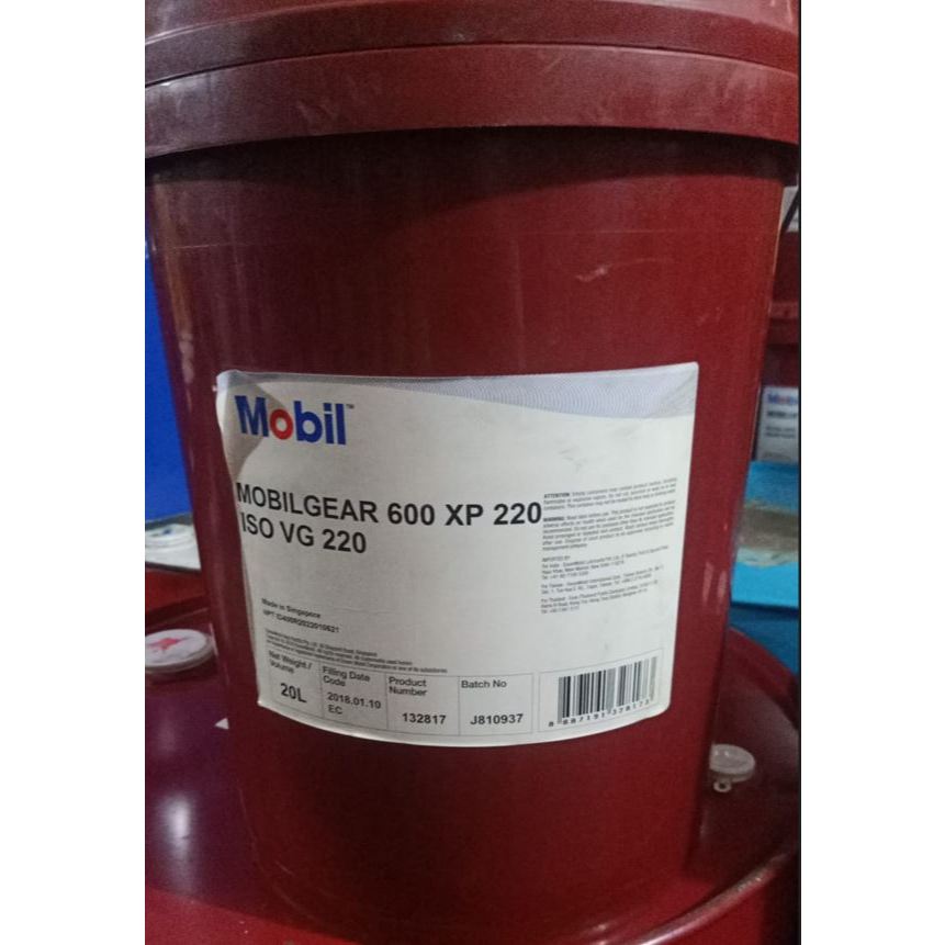 Jual MOBILGEAR 600 XP 220 ISO VG 220 Mobil Gear | Shopee Indonesia