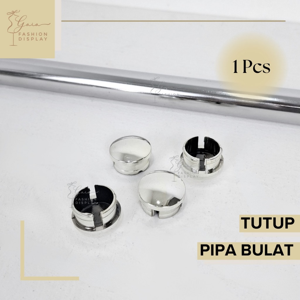 Jual 1 PCS Tutup Ujung Display Pipa Bulat Bahan Plastik/Penutup Pipa ...