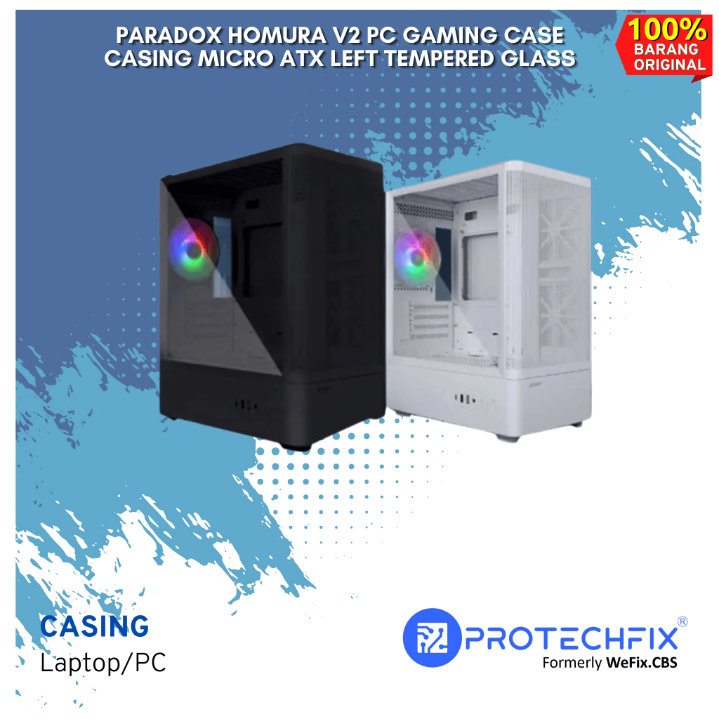 Jual Paradox Homura V2 PC Gaming Case Casing Micro ATX Left Tempered ...
