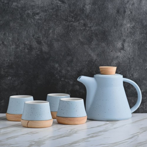 Jual Brewsuniq - Duquet Tea Daisy Blue/ Teapot Set / Cangkir Cantik ...