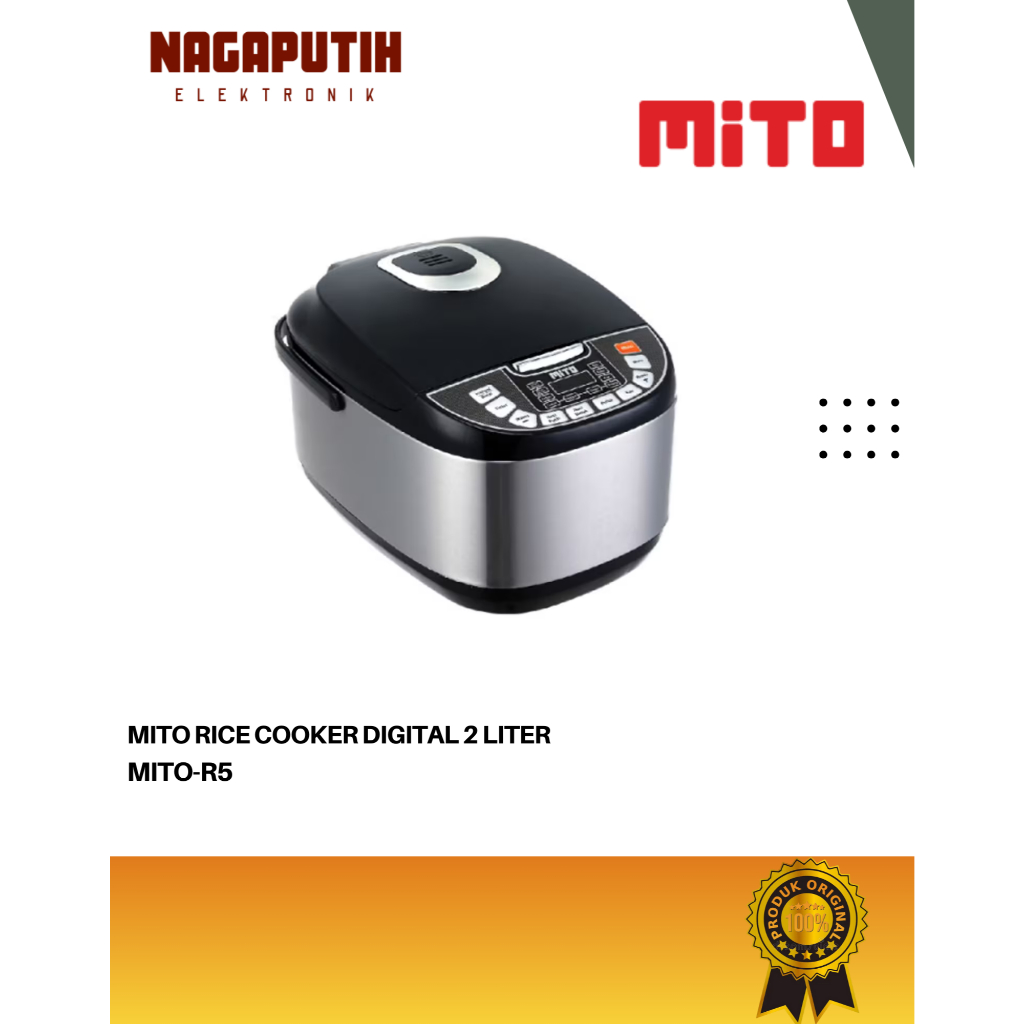 Jual Mito R5 Plus Digital Rice Cooker 8in1 2 Liter | Shopee Indonesia