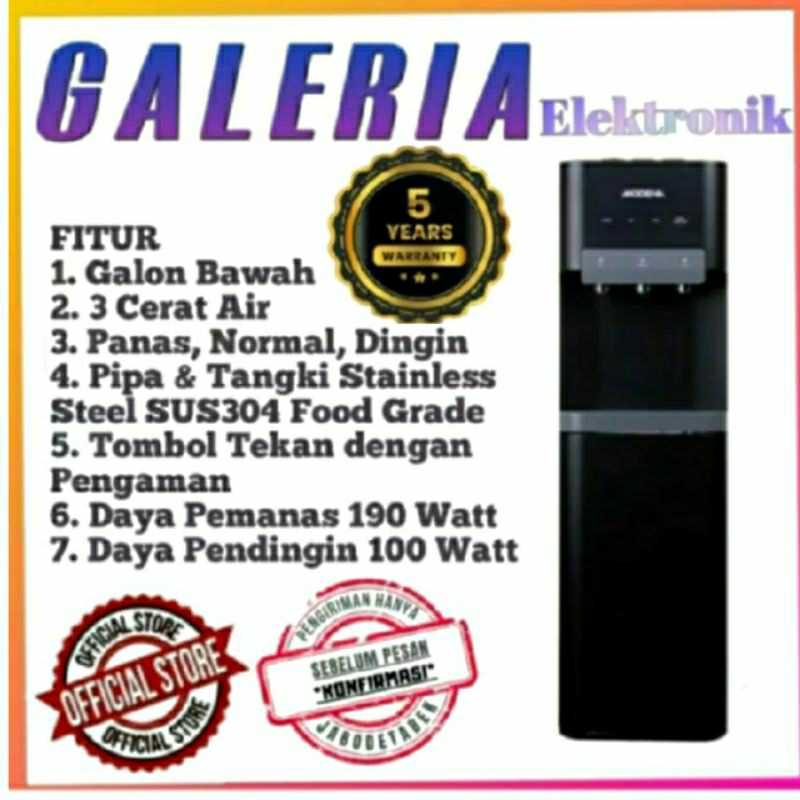 Jual Dispenser Modena DD 1314 BABK / DD1314BABK / DD 1314BABK / DD ...