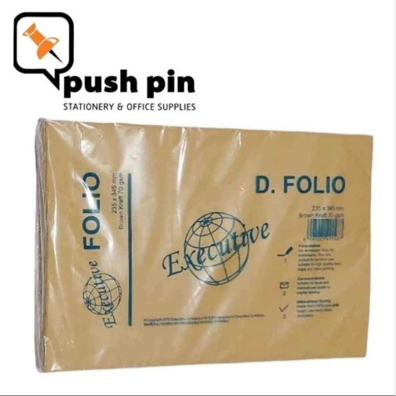 Jual Amplop Coklat Biola Executive D Folio | Shopee Indonesia