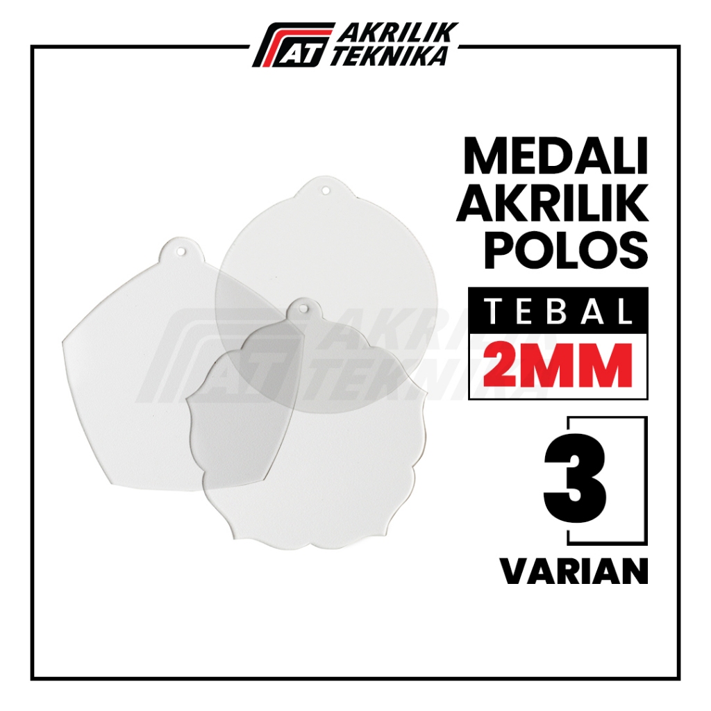 Jual Bahan Medali Bulat Bunga Segilima Wisuda Akrilik 6.5cm Polos Tebal ...