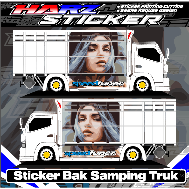 Jual Stiker Bak Samping Truk-Stiker Foto-Stiker Variasi Truk-Stiker ...