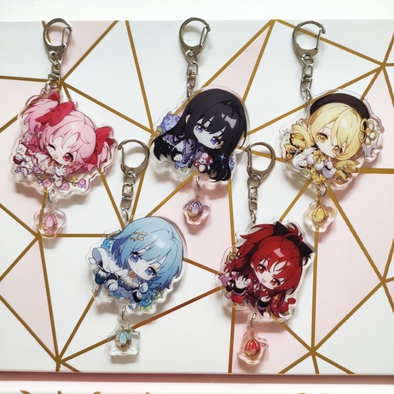 Jual Keychain Gantungan Kunci Akrilik Anime Mahou Shoujo Madoka Magica ...