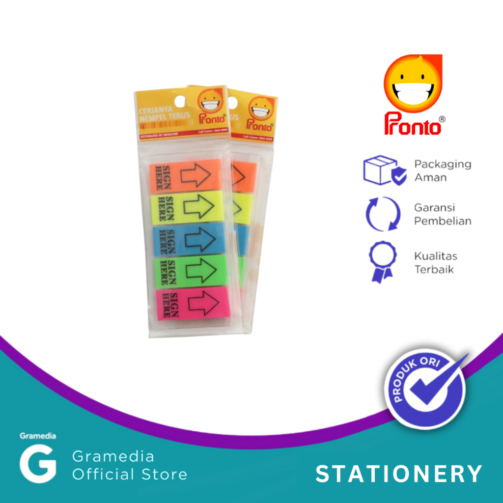 Jual Sticky Notes Pronto Film Arrow "Sign Here" 20 X 48 Mm | Shopee ...