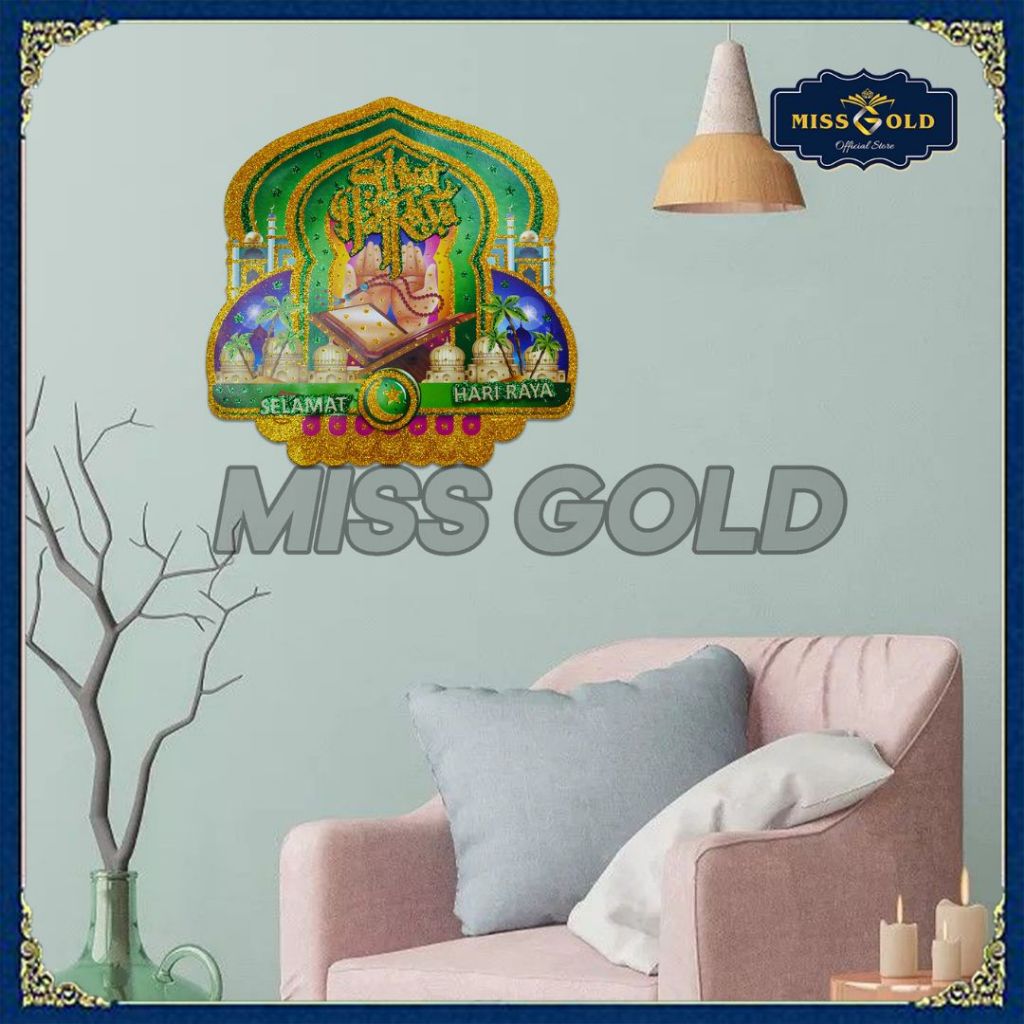 Jual HIASAN DINDING TEMA IDUL FITRI UKURAN BESAR STIKER TEMPELAN ...