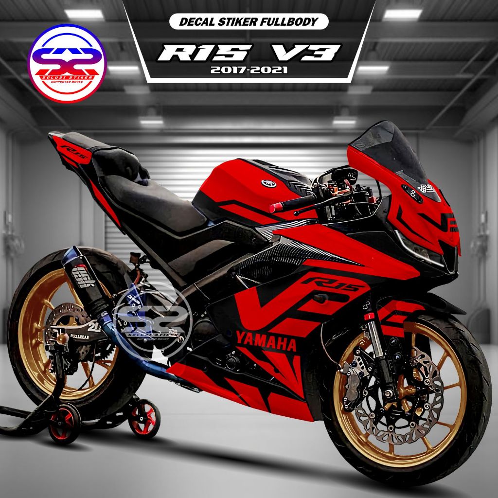 Jual Yamaha Decal Stiker Fullbody R15 V3 Stiker Yamaha R15 V3 Motif ...