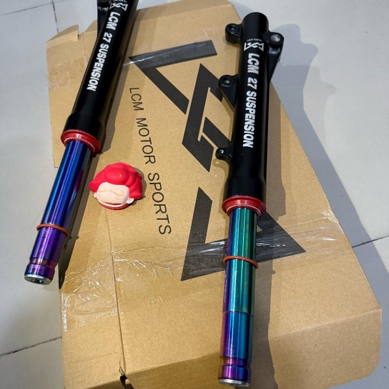 Jual Shock LCM as rainbow 27 suspension Shock depan motor | Shopee ...