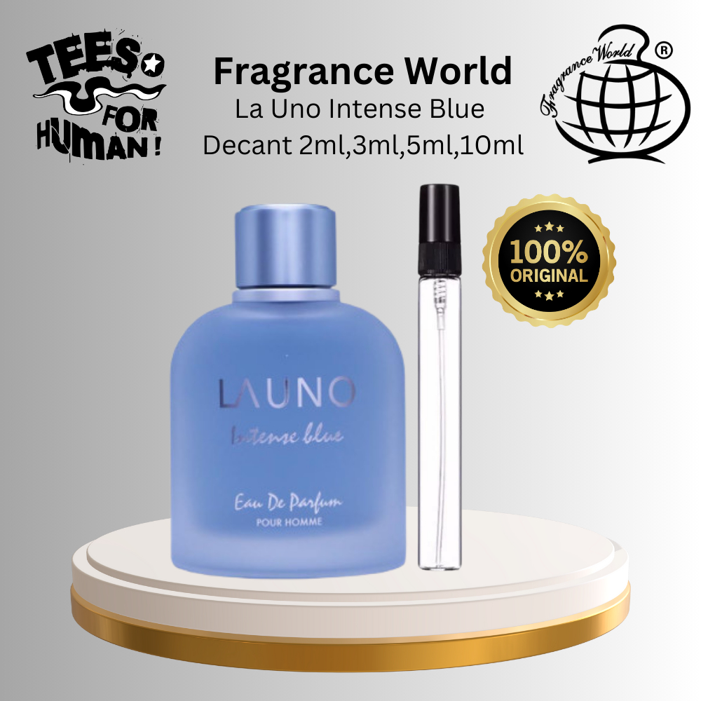 Jual Decant Parfum Pria Fragrance World LA UNO INTENSE BLUE POUR HOMME ...
