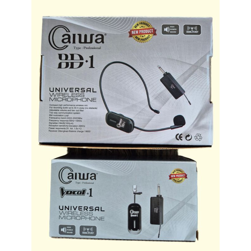 Jual CAIWA BD-1 VOCAL-1 MIKROFON MIC CLIP ON WIRELESS UHF MIC IMAM ...