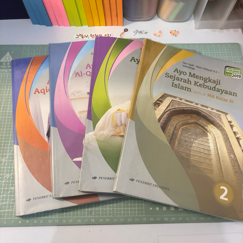 Jual [PRELOVED] Buku Ayo Mengkaji Sejarah Kebudayaan Islam, Alqur’an Hadist, Aqifah Akhlak, dan ...