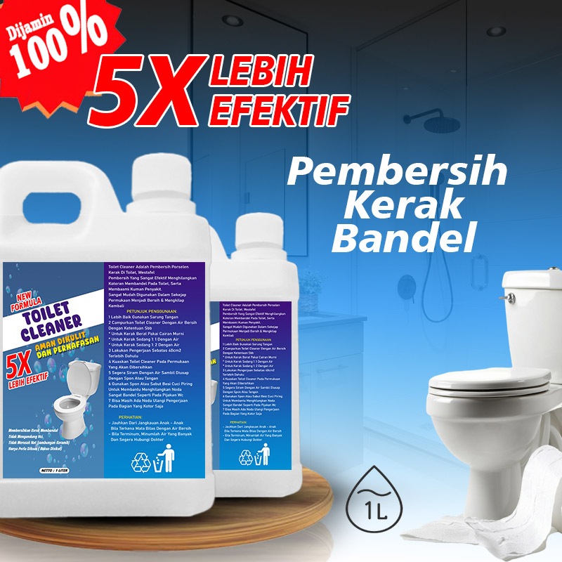 Jual TOILET CLEANER Cairan Pembersih Kerak Kamar mandi toilet Harga ...
