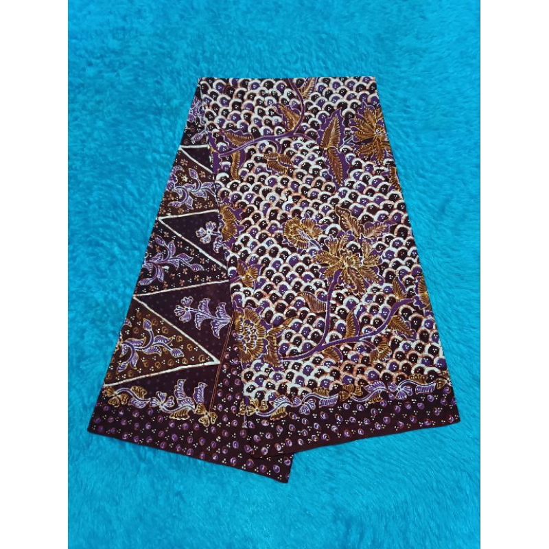 Jual Sarung Batik Tulis Lasem sisik UNGU | Shopee Indonesia