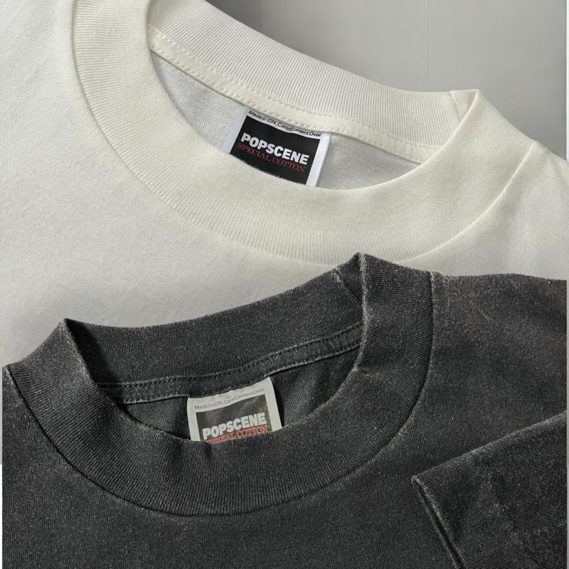 Jual VINTAGE BLANK TEE SHORTSLEEVES BY POPSCENE | Shopee Indonesia