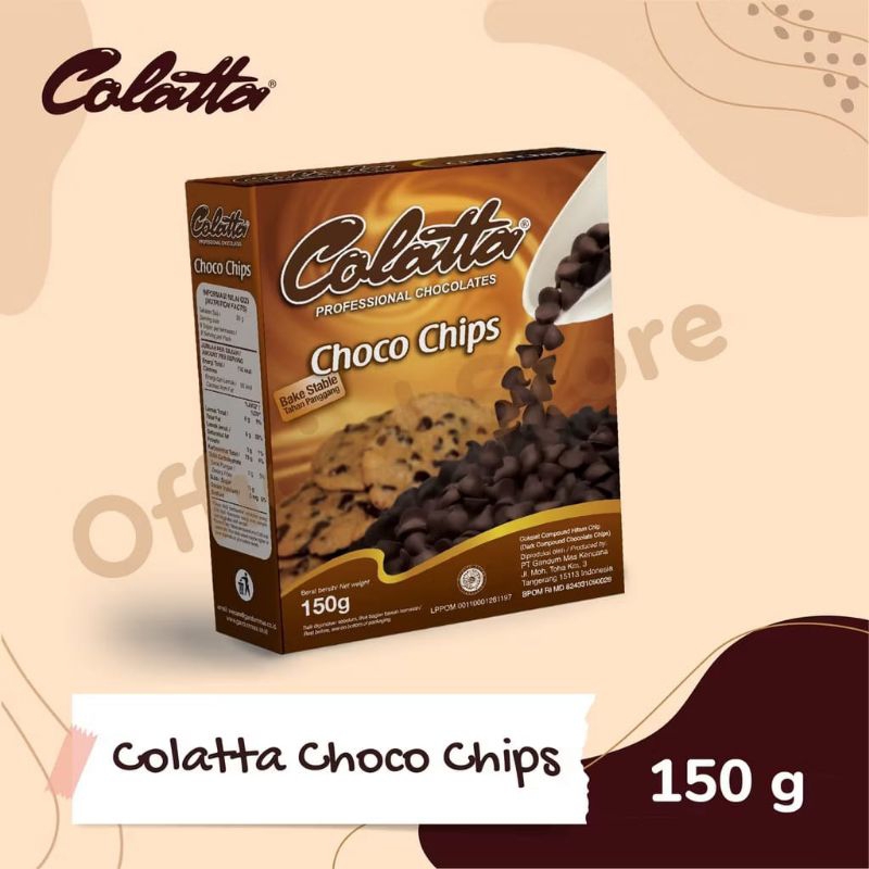 Jual collata choco chip 150 gram kemasan asli halal | Shopee Indonesia