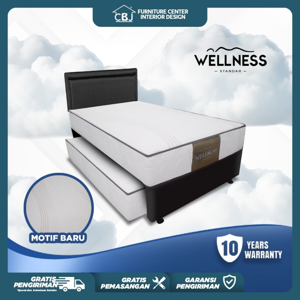 Jual Wellness Kasur Spring Bed 2 in 1 Standard - Full Set | Shopee ...
