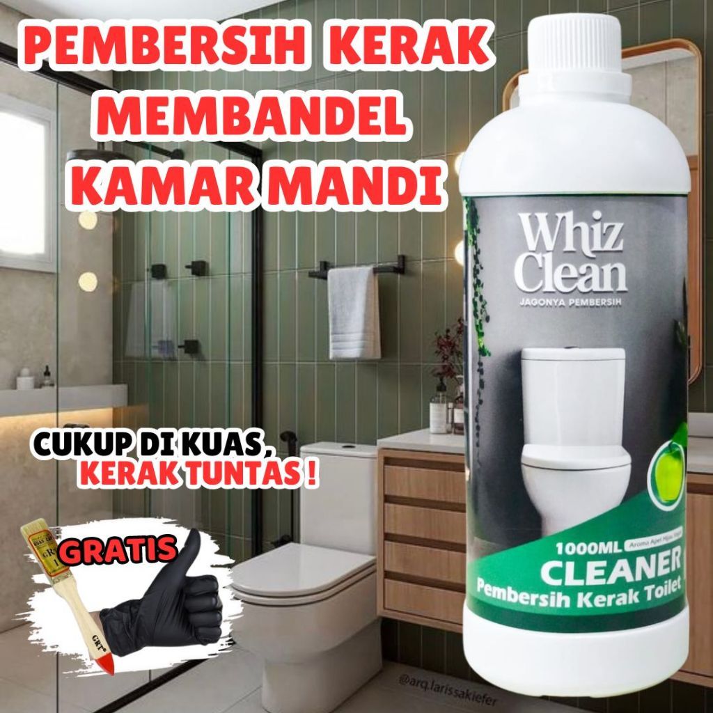 Jual Whiz Clean Pembersih Kerak Keramik Wastafel Closet Bak Kamar Mandi ...