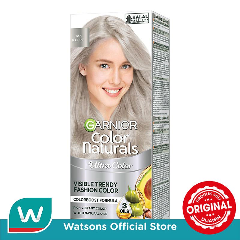 Jual Garnier Color Naturals Ultra Color Ash Blonde Kit | Shopee Indonesia