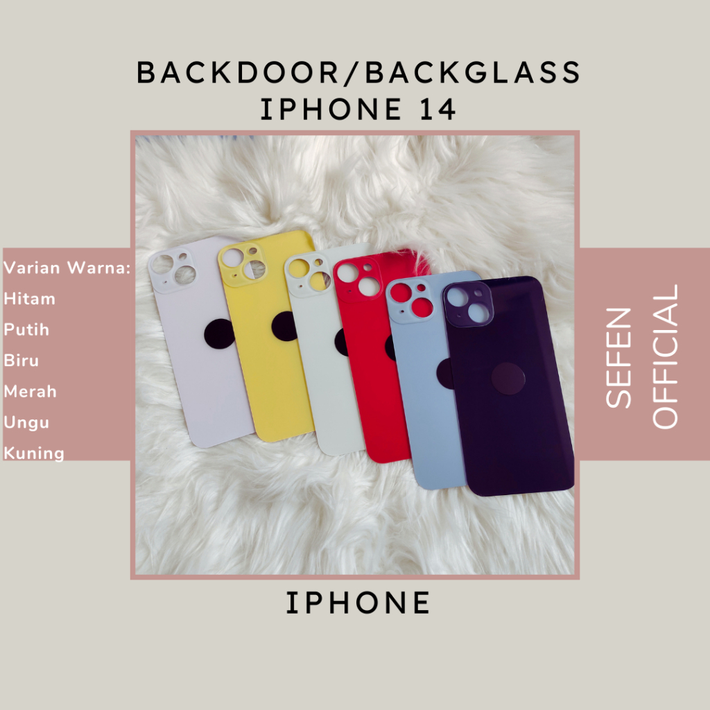 Jual Backglass Backdoor IP 14 Backdoor Cover Belakang Tutup Casing ...