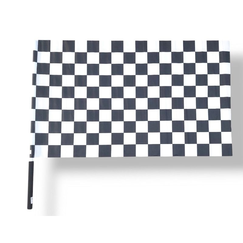 Jual Bendera Start Finish / Bendera Start Hitam Putih Per 1bh | Shopee ...