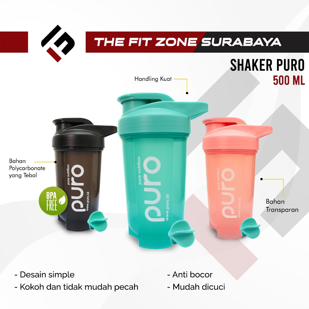 Jual PURO NUTRITION Original And Limited Edition Shaker 500 Ml Botol ...