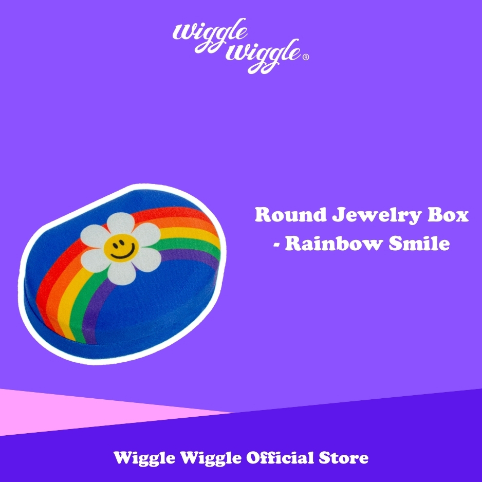 Jual Wiggle Wiggle Round Jewelry Box - Rainbow Smile Kotak Tempat ...