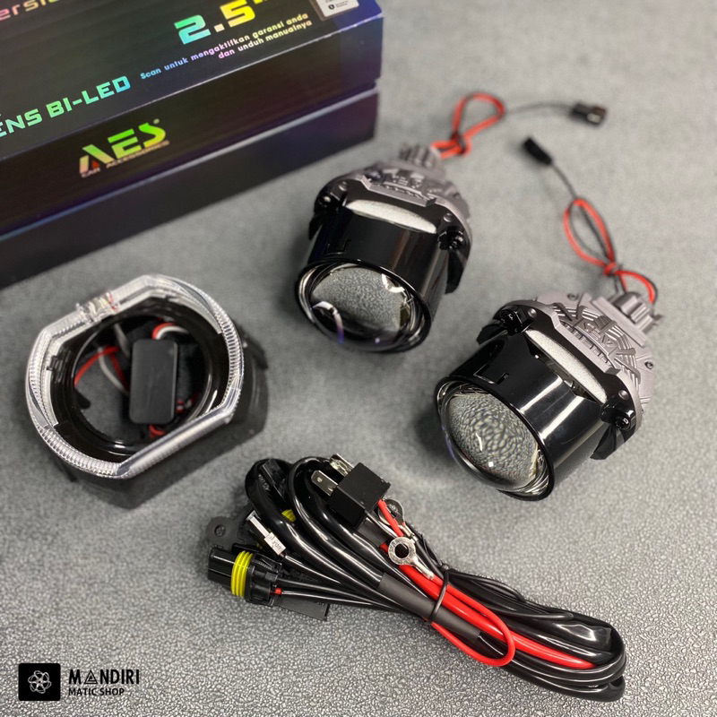 Jual PAKET BILED ORIGINAL AES TURBO SE EXPERIENCE V2 60 WATT BLUELENS ...