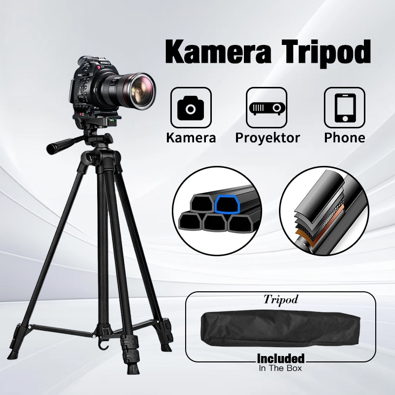 Jual 170CM Tripod Portable Bluetooth Remote Handphone Kamera Tripod Carry Bag+Holder TF-3366 ...