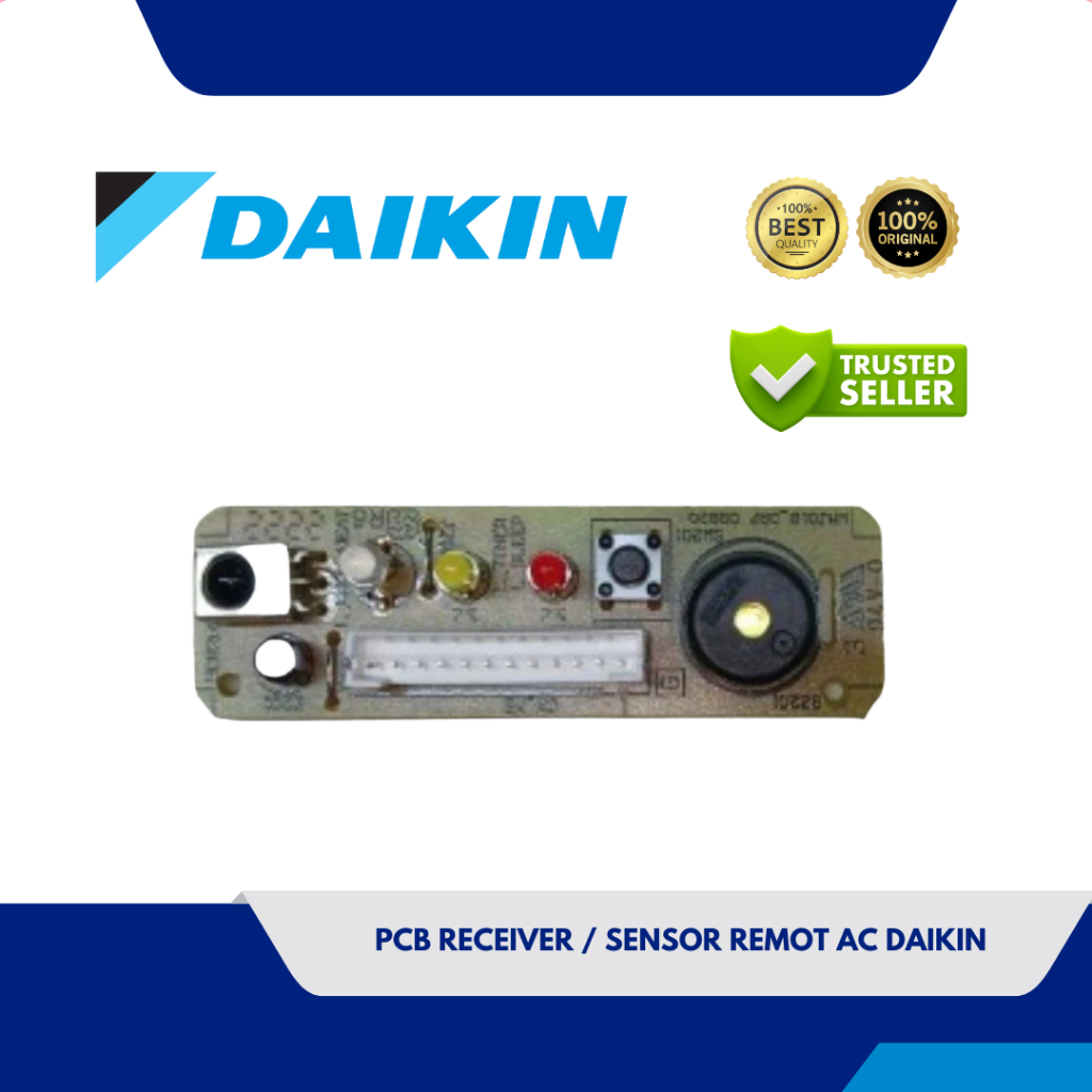 Jual PCB RECEIVER / SENSOR REMOT AC DAIKIN ORIGINAL FTV25AXV1 | Shopee ...