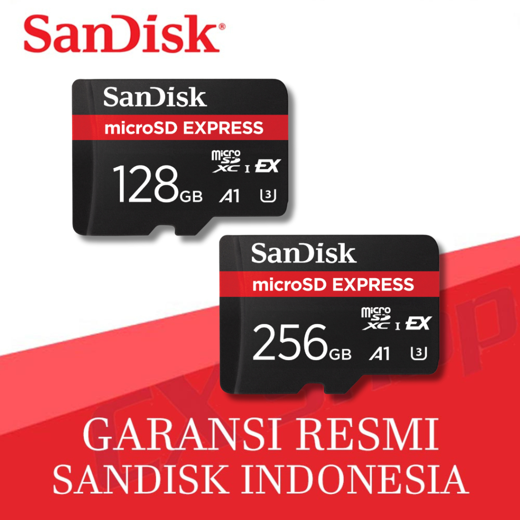 Jual SanDisk microSDXC Express Card A1 U3 (Up to 880MB/s) PCIe NVMe UHS ...