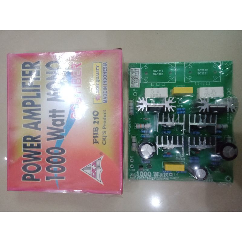 Jual Kit Power Amplifier Mono 1000W PCB Fiber CKJ PHB210 | Shopee Indonesia