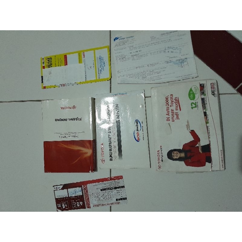 Jual MANUAL BOOK/BUKU PEDOMAN PEMILIK INNOVA 2012 (BENSIN) SEBELUM ...