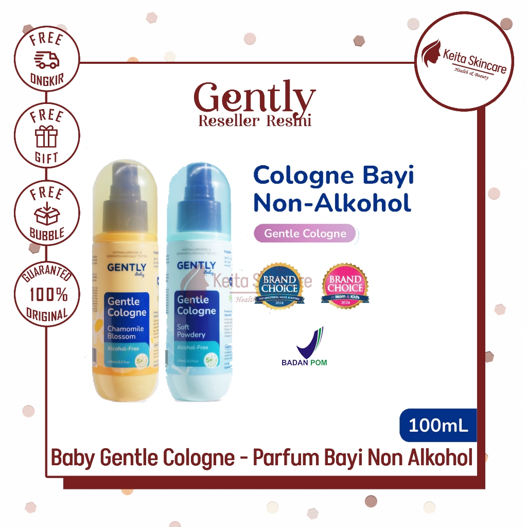 Jual GENTLY Baby Gentle Cologne - Parfum Bayi Non Alkohol - Wangi ...