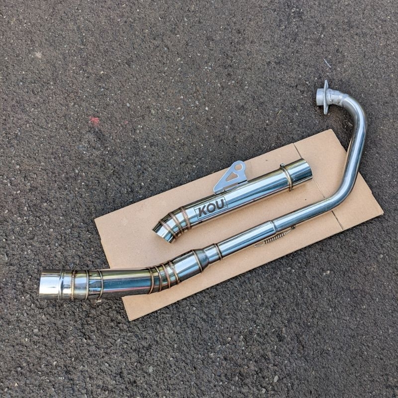 Jual Canister open pipe Kou tube type 51mm for Rusi tc 125 155 Tmx 125 ...